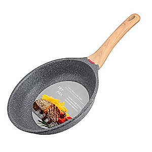 hansubute Nonstick Induction Stone Frying Pan with Soft Touch Handle,Children Protection Function (8inch)