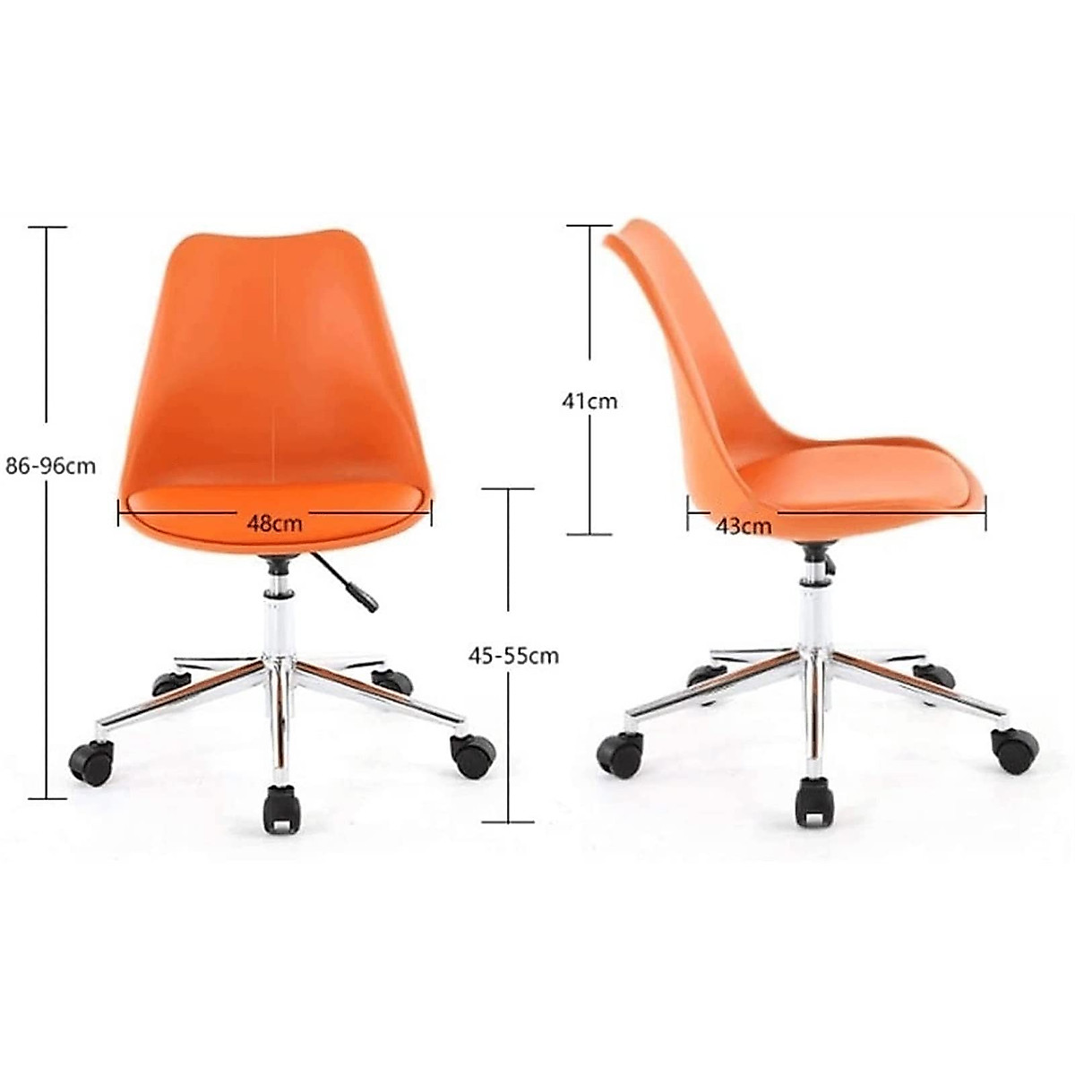 Office Chair Computer Chair Lift Swivel Chair Home Office Chair Small Game Chair Small Swivel Chair Student Chair Desk and Chair Chair (Color : White) Needed