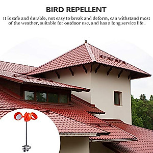 Baluue Reflective Windmill Pinwheel Bird Control Scare Device for Garden Farm Pet