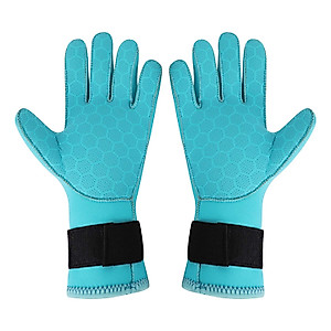 Diving Wetsuits Gloves Neoprene Gloves Scuba Gloves Water Gloves 3MM Neoprene Women Men Five Finger Warm Winter Gloves Snorkeling Paddling Surfing Kayaking Canoeing Spearfishing Skiing Dive Gloves