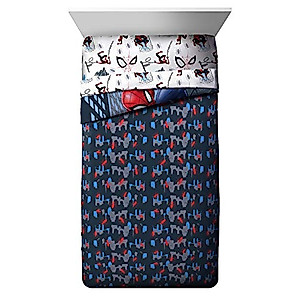 Jay Franco Marvel Spiderman Crawl Full Bed Set and Spidey Daze Drapes Bundle