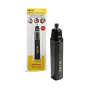 Wahl Professional - Nose Trimmer, Stainless Steel Blade, Works Wet or Dry, Battery Powered for Professional Barbers and Stylists - Model 5560-700