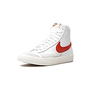 Nike Men's Blazer Mid '77 Basketball Shoe, White Black, 9