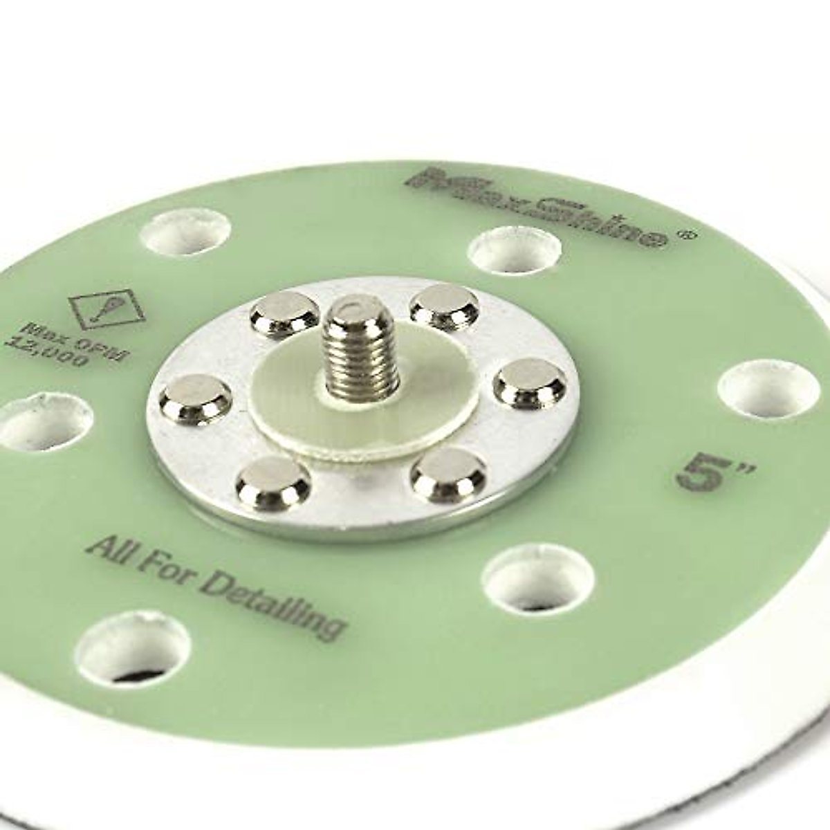 Maxshine 5” Hook and Loop Dual Action Backing Plate – For Dual Action Polishers with 5/16” diameter thread including High-Speed 6500 RPM M8S V2 , Supports up to 10000 OPM DA Polishers