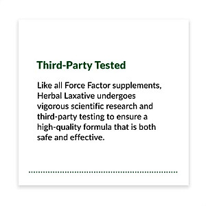 FORCE FACTOR Herbal Laxative for Constipation Relief for Adults, Digestion Supplement Made with Senna to Cleanse, Detox, and Soothe, Laxatives for Constipation for Women and Men, 250 Tablets
