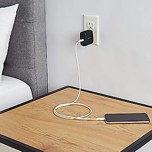 Amazon Basics 65W One-Port GaN USB-C Wall Charger with Power Delivery PD for Laptops, Tablets and Phones (iPhone 14/13/12/11/X, iPad, MacPro, Samsung, and more)-Black (non-PPS)