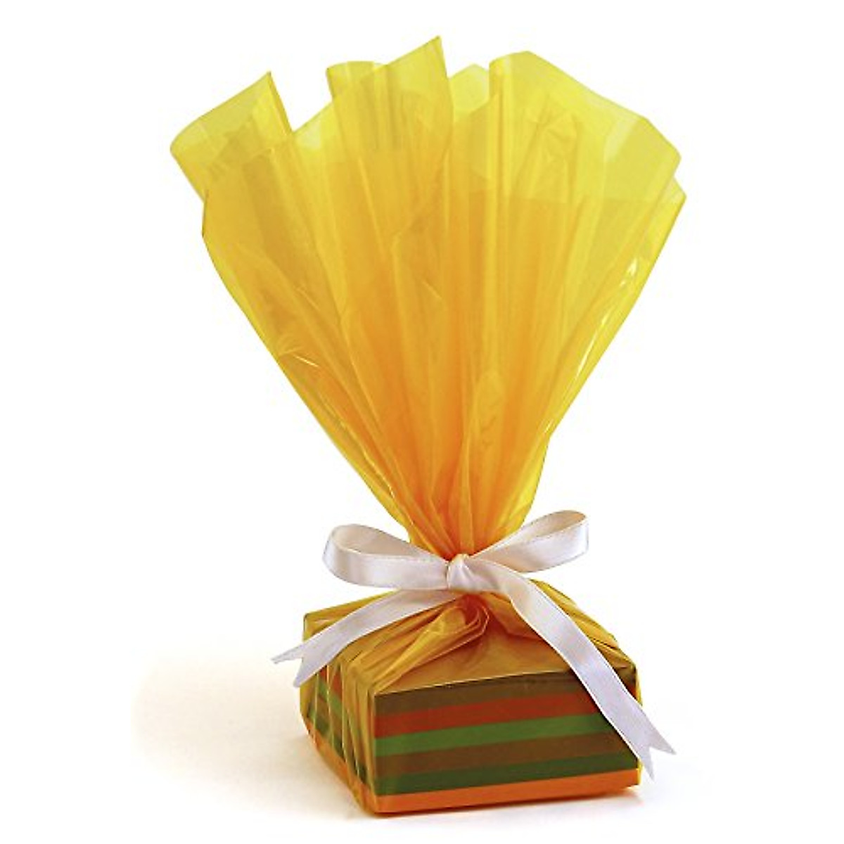 Hygloss Products Cellophane Roll – Cellophane Wrap for Crafts, Gifts, and Baskets 20 Inch x 12.5 Feet, Yellow, Model: n/a