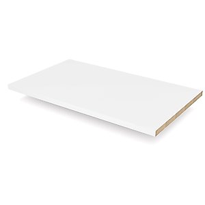 PHILLCO Premium Shelves, 3/4"" Thick Melamine, Cut to Size, Fully Customizable up to 42"" Wide and up to 24"" deep. for Cabinets, Closets, or Anywhere Custom Shelves are Needed., White