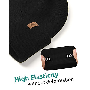 FURTALK Beanie for Men Women Cuffed Thick Knitted Unisex Winter Hat Beanies Skull Cap