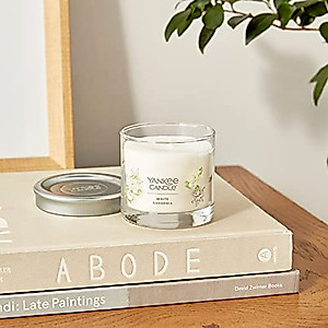 Yankee Candle White Gardenia Scented, Signature 4.3oz Small Tumbler Single Wick Candle, Over 20 Hours of Burn Time