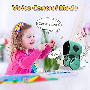 KaeKid Robots for Kids, Interactive Smart Robotic with Touch Sensor, Voice Control, Speech Recognition, Singing, Dancing, Repeating and Recording, Robot Toy for 3 4 5 6 7 8 Year Old Boys Girls