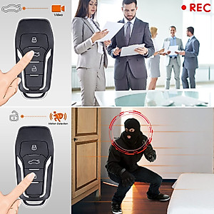128GB Hidden Video Camera,1080P Portable Spy Camera Mini Covert Nanny Video Surveillance Camera with Motion Detection for Home, Office