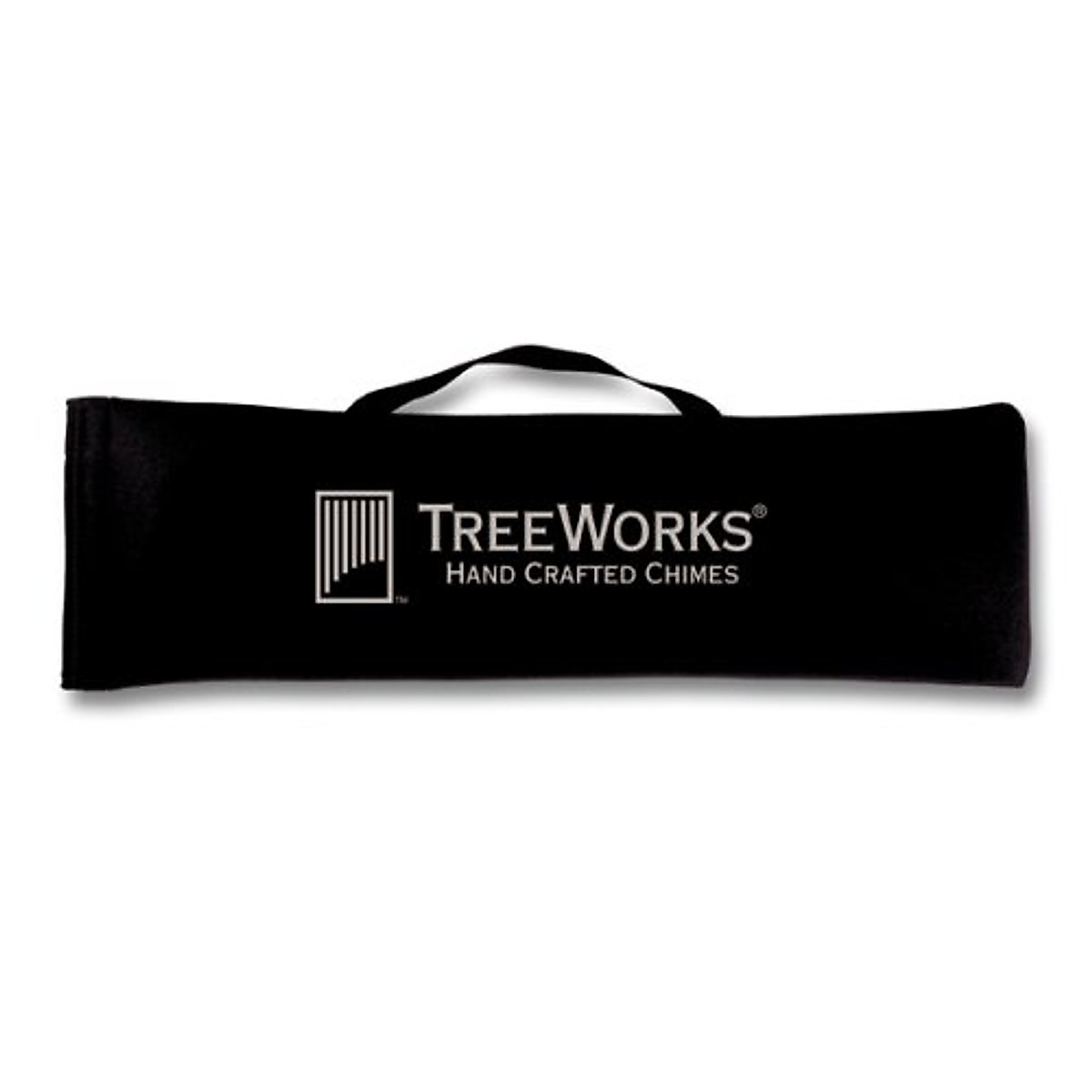 TreeWorks Chimes Complete Chime Set with Mounting Bracket and Bag — MADE IN U.S.A. — Large Single Row, Tennessee Hardwood (TRE35KIT)