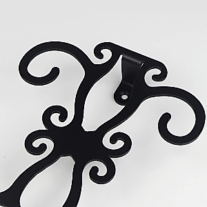 MANLUYEE SNKINE Hanging Wine Glass Rack - Butterfly Stemware Racks Under Cabinet Wine Glasses Holder Shelf Black Iron 7.87" Storage Hanger for Bar Kitchen (1 Packs)