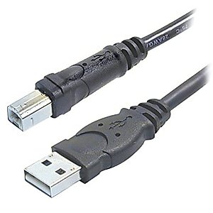 Belkin - F3U133b10 (F3U133b10) Hi-Speed USB A/B Cable, USB Type-A and USB Type-B (10 Feet) Black