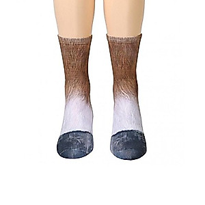 Animal Paw Socks Crazy Novelty Horse Paw Socks Funny Christmas Gifts Stocking Stuffer for Women Men Teens Adults Gag Gifts