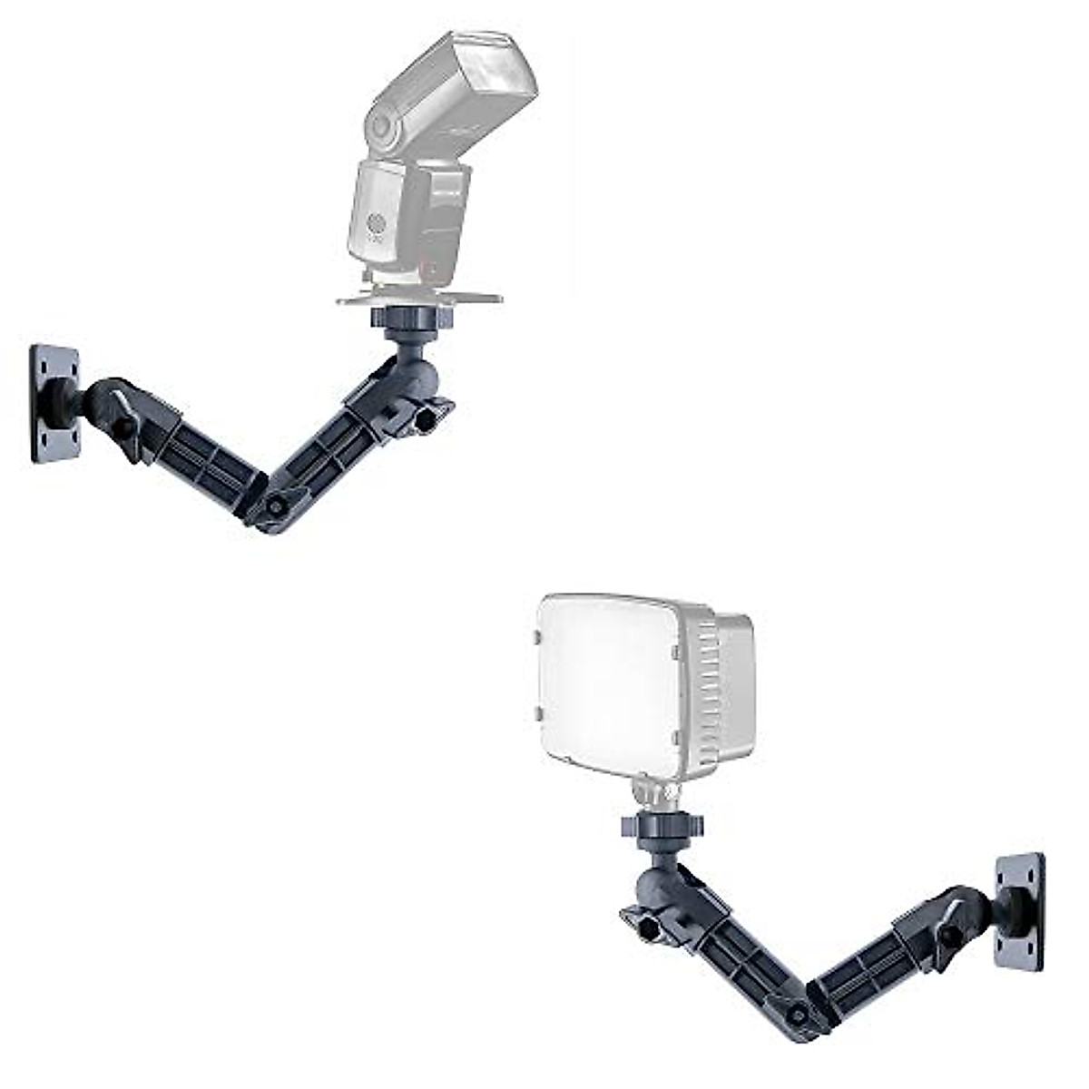 9 Inch Articulating Magic Arm Wall Mount Holder Stand for Camera LED Light, Video Lamp