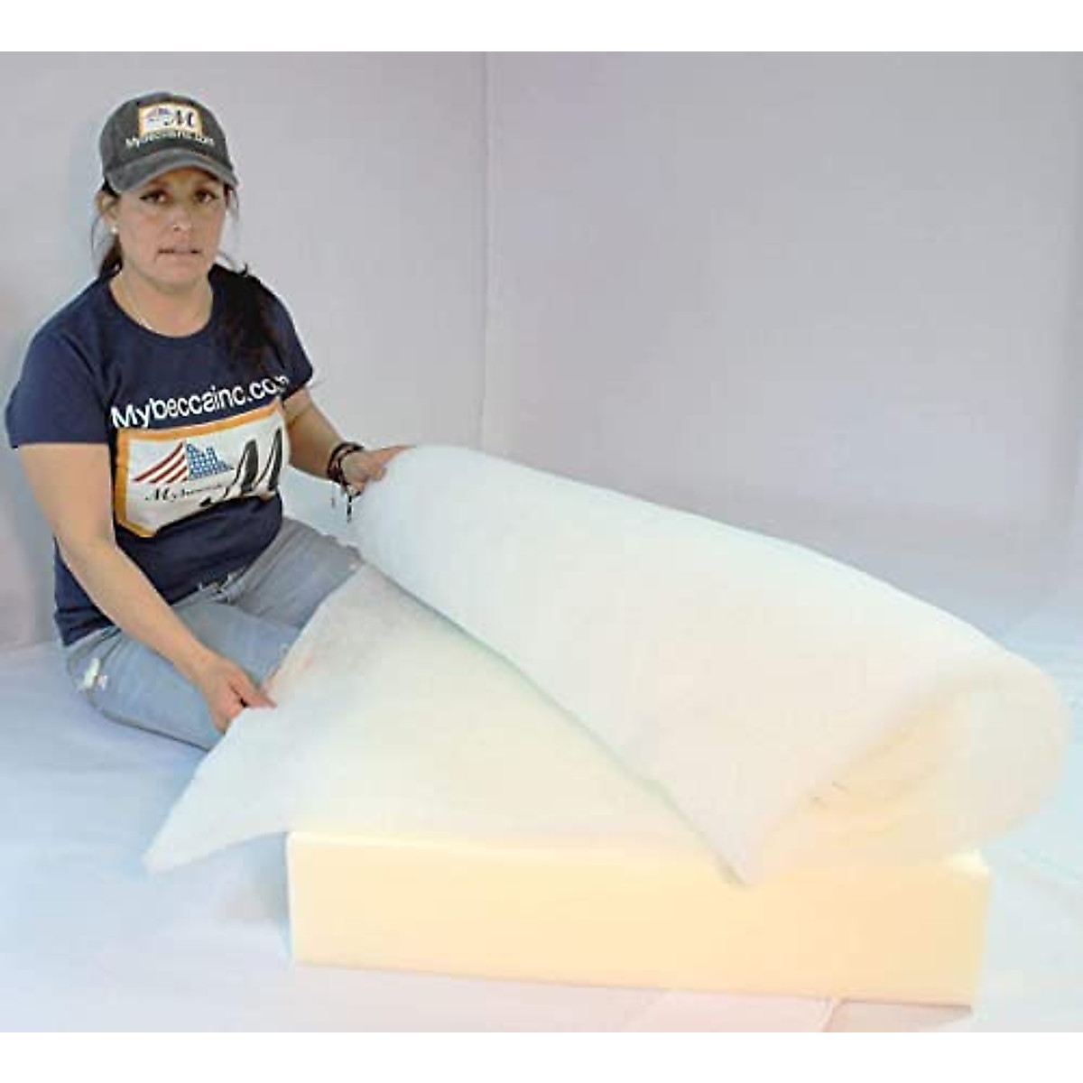 Mybecca 36 Inch Wide (5 Yards) Quilt Batting Multipurpose Dacron Fiber Polyester Wadding Fabric Loft Upholstery Grade Padding (36x15') (36 x 180) (2' x 15')