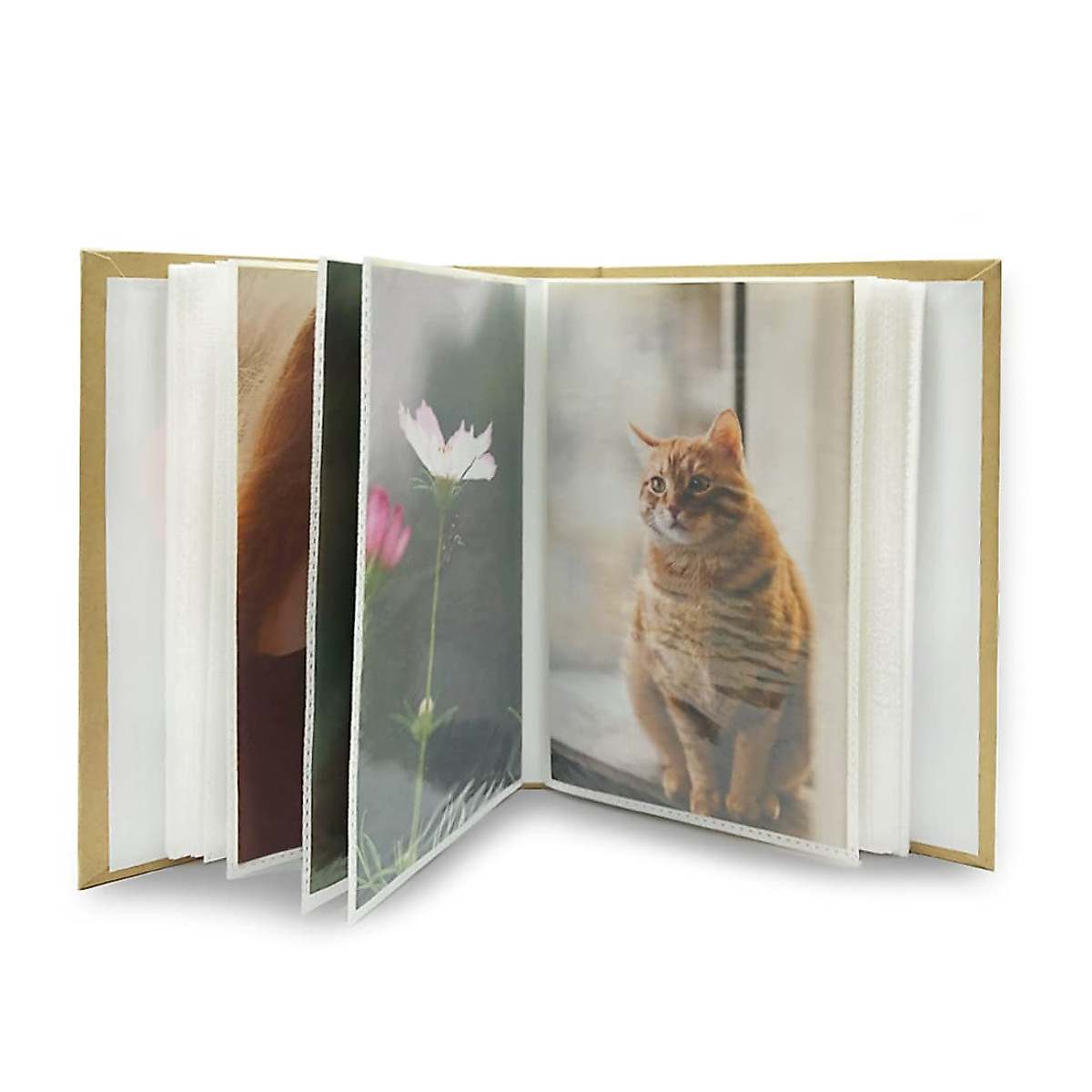 Photo Album Hold 100 Pockets,Kraft Paper Photo Album 5"x 7",Kid Photo Album Hold,Children's Pictures Album (Giraffe)