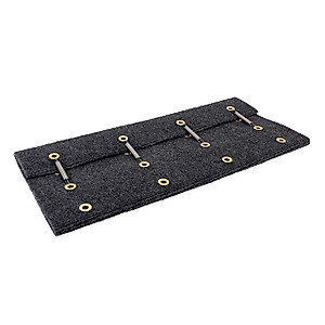 Camco Wrap Around Step Rug- Protects Your RV From Unwanted Tracked In Dirt, Works on Electrical and Manual RV Steps - Extra Large (Gray) (42935), 23 Inch
