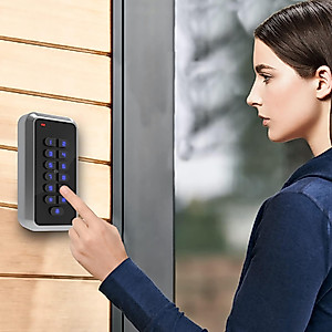UHPPOTE RFID Door Access Control Keypad Card Reader 125KHz Waterproof with Wiegand 26 bit Interface