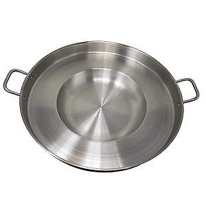 Heavy Duty Concave Comal Stainless Steel Acero Inoxidable Outdoors Cazo Griddle Fryer Chicharron Deep Frying Bowl Cookware Para Carnitas 22"