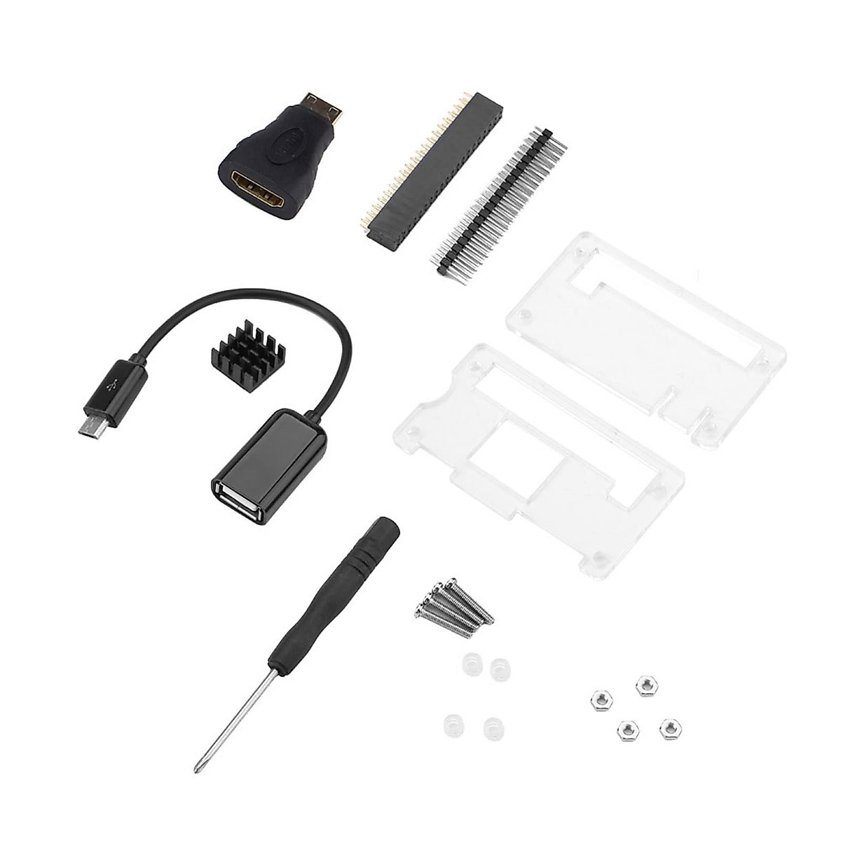 Zero W/Zero Suite Kit, Zero/Zero W Complete Starter Kit Accessories White Case for Zero/Zero W Suite Development Kits and