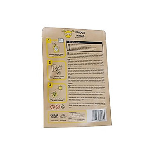 Fridge Ninja Compact Fridge Deodorizer (2 Pack) - More Effective Than Baking Soda - Compact Size Refrigerator Deodorizer Made of Activated Carbon