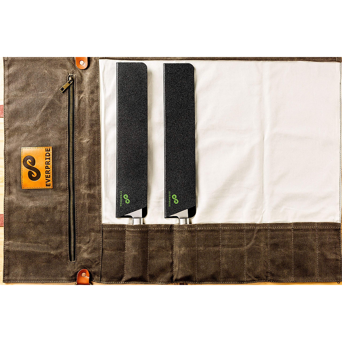 EVERPRIDE 12 Inch Chef Knife Guard Set (2-Piece Set) Long Knives Blade Edge Cover Sheaths for Chef’s Knives – Durable, BPA-Free, Felt Lined, Sturdy ABS Plastic – Knives Not Included