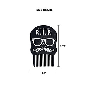 Cricket Beard Care Daily Grooming Kit for Men Beard Comb and Brush Set for Facial Hair Grooming