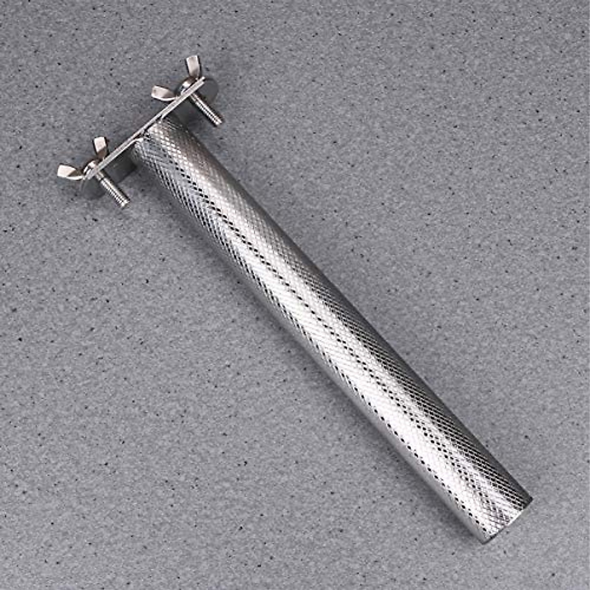 Birds Perch- Toys Portable Cockatiel Molar Stainless Stand- Parakeet Parrots Claw Grinding Silver Sticks Stand Supplies Stick Accessories Platform, Cage Perch Bird Steel Bar Shelf