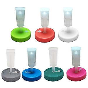 1PCS Mason Jar Lid with Airlock,Pickle Lid Mason Jar Airlock Lid Wide Mouth Pickle Lid for Home Kimchi Kit(Green)