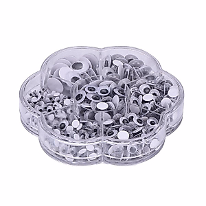 EXCEART Craft Toy 700pcs Round Wiggle Eyes with Strong Adhesive for Scrapbooking Toys