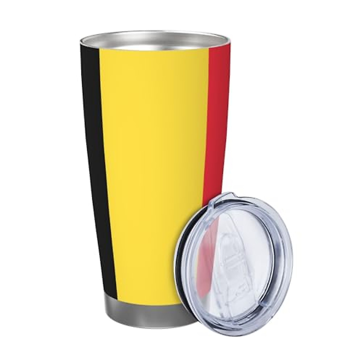 WXZYFP Car cup (single silver rim), can use a straw or drink directly, easy to use.Flag of Belgium