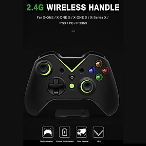 QUMOX Game Controller Joystick for X-box-One X-Series X PS3 Console Gamepads with 2.4G Receiver