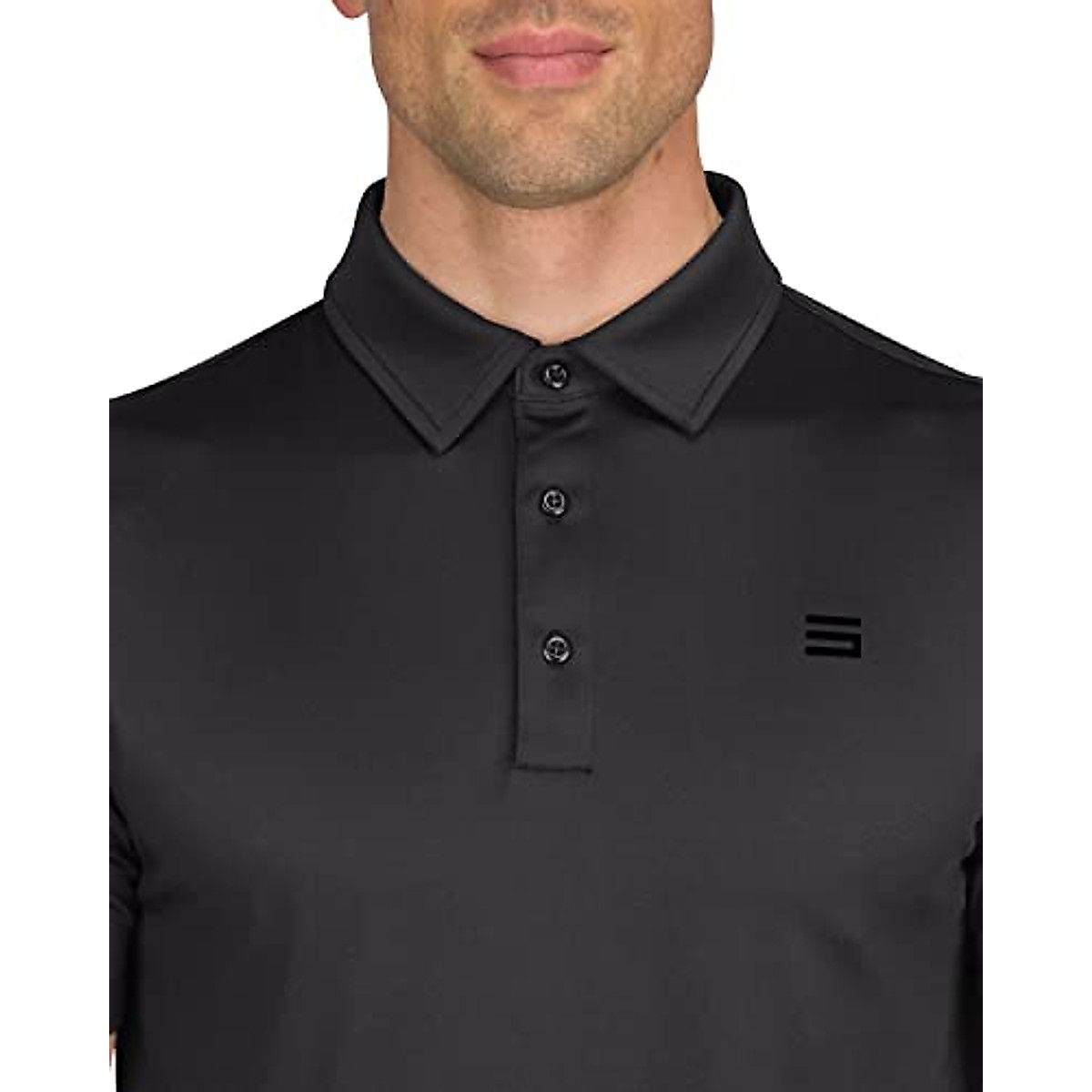 Men’s Untucked Golf Polo Shirts - The Perfect Length, Quick Dry, 4-Way Stretch Fabric. Moisture Wicking, UPF 50+ Protection Charcoal Grey