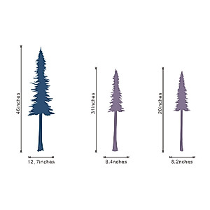 Large Pine Tree Wall Stickers Ever Green Tree Wall Decals Peel and Stick Forest Pine Tree Nursery Room Art Kids Room Bedroom Decoration