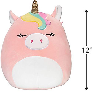 Squishmallows Official Kellytoy Plush 12" Ilene The Pink Unicorn- Ultrasoft Stuffed Animal Plush Toy