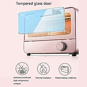 9L Mini Oven,with 800W Adjustable Temperature 50-230 ℃ and 30 Minutes Timer Household Baking Multifunctional Cake Oven (Blue) (Blue)