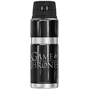 Game of Thrones Iron Throne Metallic Photo THERMOS STAINLESS KING Stainless Steel Drink Bottle, Vacuum insulated & Double Wall, 24oz
