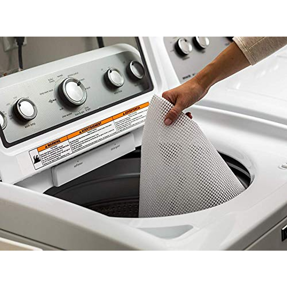 Duck 281877/1344559 Select Grip EasyLiner Non-Adhesive Shelf Liner, 20" x24' and 12" x20', 2 Rolls Total, White, 59 Sq Ft