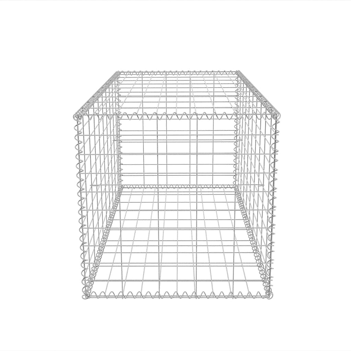 Gabion Basket,Garden Fence Border,Portable Fence,Privacy Fence,Fencing for Yard,Private Fence,Garden Fence for Dogs,for Deck,Patio,Backyard,Outdoor Pool,Porch,Galvanised Steel 39.4"x19.7"x19.7"