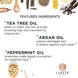 Luseta Tea Tree Shampoo and Conditioner with Tea Tree Oil for Hair Growth