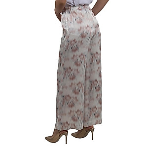 A｜X ARMANI EXCHANGE Women's Print Pants, Opt. White Secret Garden, 14