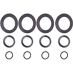 Bamkyait 25076RP Washer and Ring Kit for 1-1/2in Fittings, O-Ring Rubber Washer for Intex Pool Plunger Valves and Intex Replacement Gasket 10745, 10262 and 10255 (12 pcs)