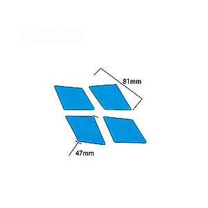 Toworldit 4pcs/Set Alcantara + ABS Material Inner Door Handle Bowl Trim Cover Sticker Compatible with Audi A4L 2017-2021 (Blue)