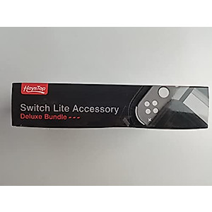 HEYSTOP Kompatybilna Torba do przenoszenia Nintendo Switch Lite, ochronne case NA wyświetlacz z z hartowanego szkła, karta do greed, 6 nakładek NA kciuk do zestawu akcesoriów Nintendo Switch Lite