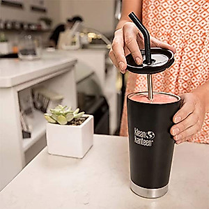Klean Kanteen Straw Lid For Pints And Tumblers Black, 1 EA