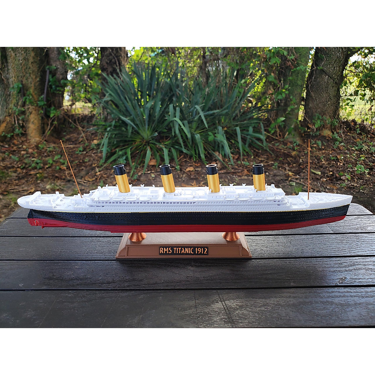 TheRoller3d RMS Titanic Model Ship with Iceberg, 1 Ft Long Assembled, Titanic Toys for Kids, Historically Accurate Titanic Toy, Titanic Ship, Titanic Cake Topper, Titanic Figurine, Titanic Boat