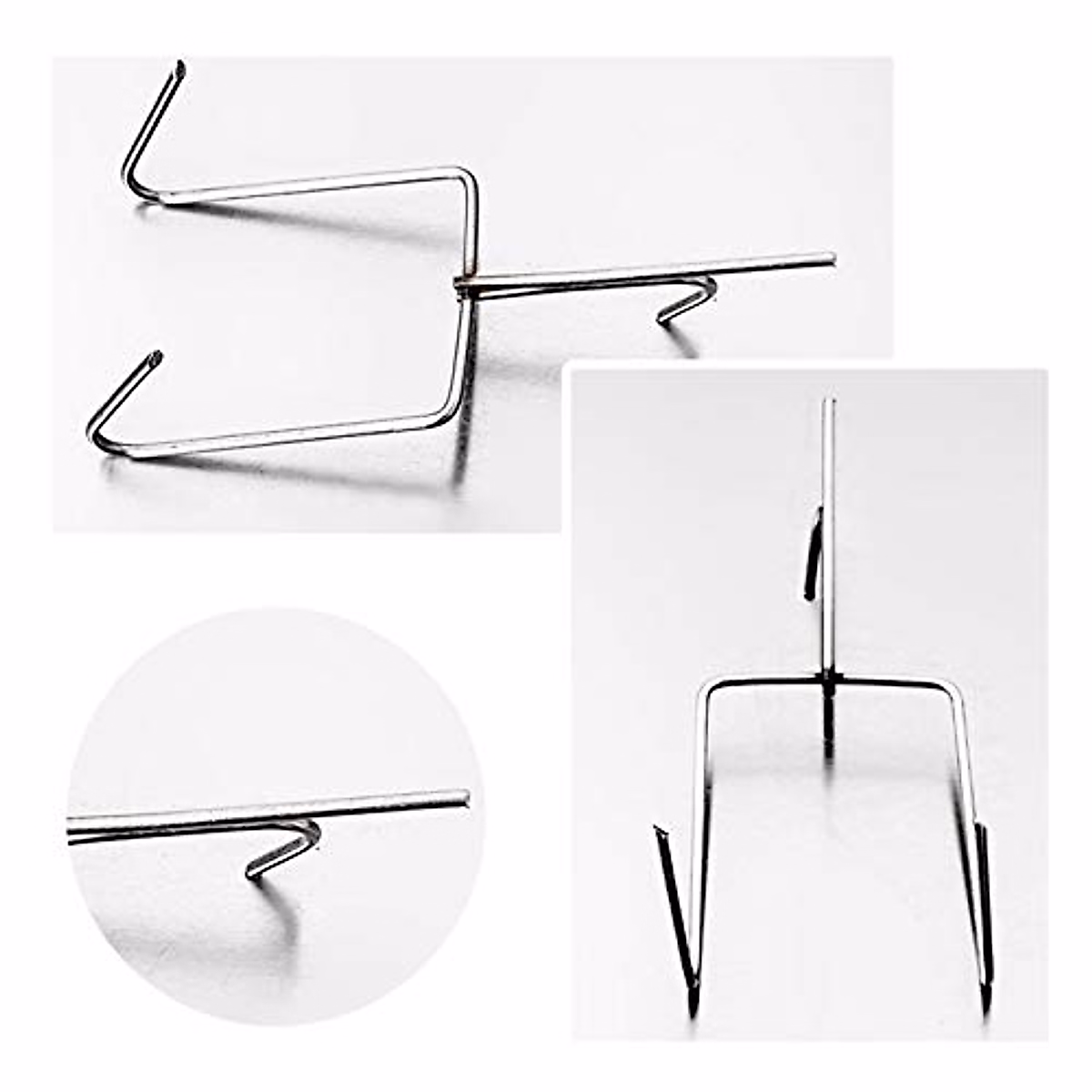 TIHOOD 4PCS Smoker Hooks, Stainless Steel Bacon Hanger, Duck Hooks,Meat Hooks for Smoking Hanging Bacon Hams Meat Processing BBQ Grill